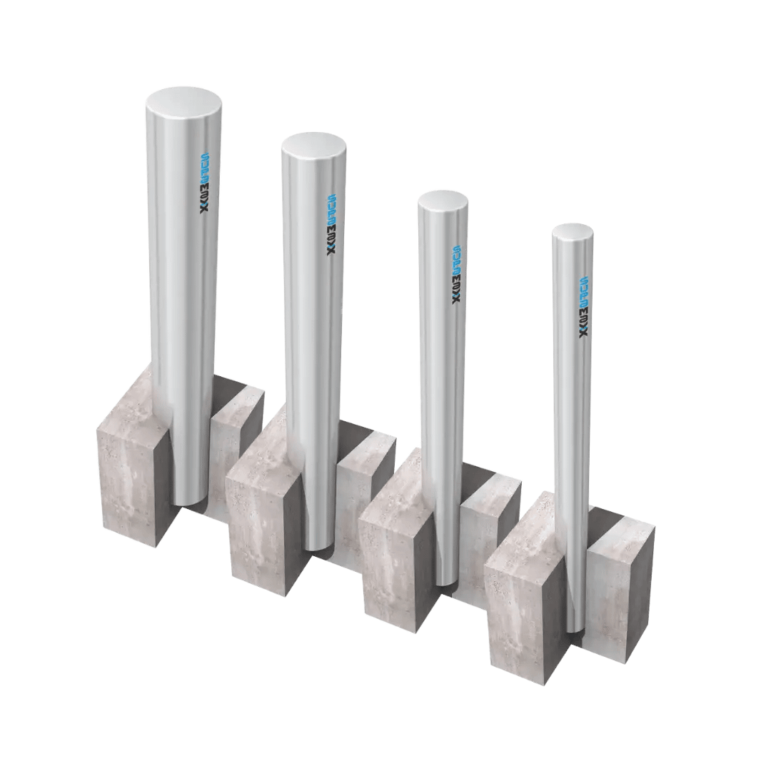 Fixed Stainless Steel Flat Top Bollards | Permanent Architectural ...